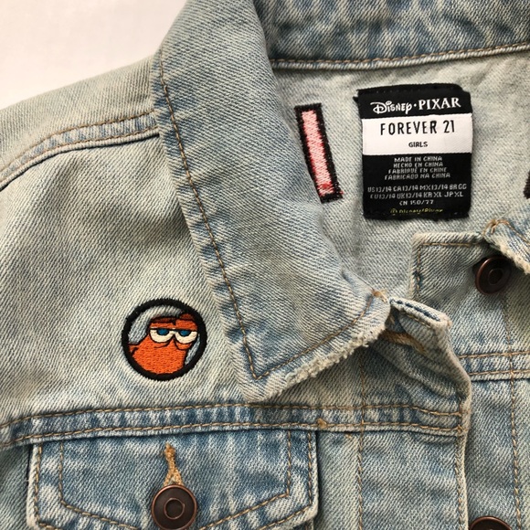 Forever 21 | Jackets & Coats | Rare Forever 2 Finding Dory Denim Jacket ...